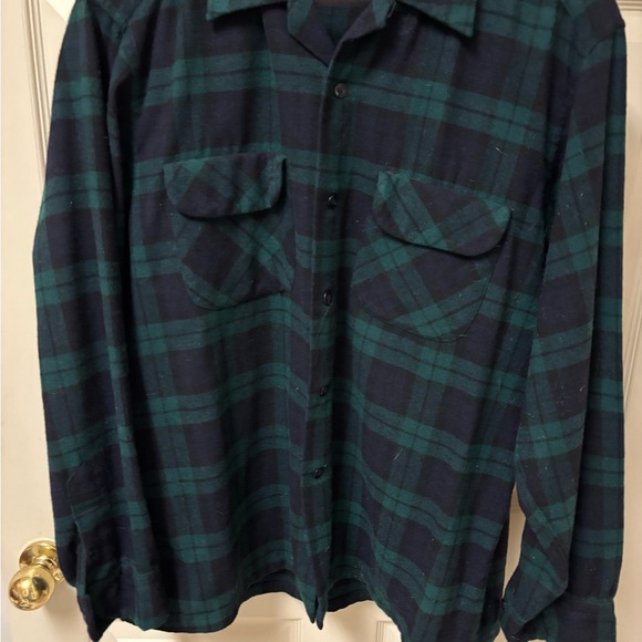 Pendleton | Shirts | Vintage Pendleton Black Watch Tartan Plaid Shirt ...